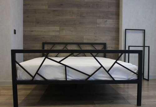 Кровать двухспальная лофт loft металл