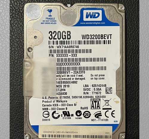 Жесткий диск WD 320GB