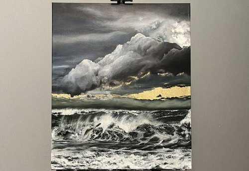 Картина маслом на холсте шторм