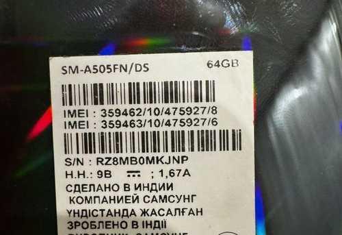 Samsung Galaxy A50, 4/64 гб