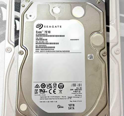 Жесткий диск Seagate 7E10 ST10000NM017B, 10тб