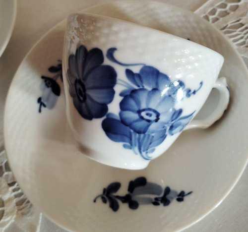 Кофейная пара Blue Flower, Royal Copenhagen