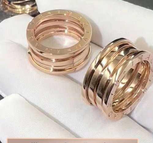 Кольцо Bulgari B.zero1 розовое золото 0.0056 мм