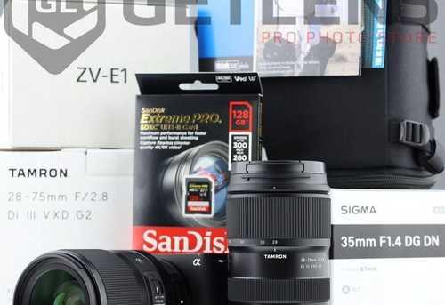 Sony ZV-E1 + Sigma AF 35 + Tamron 28-75 + SanDisk