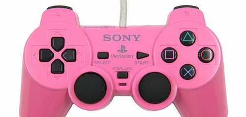 Геймпад проводной Sony DualShock 2 Pink для PS2 Б