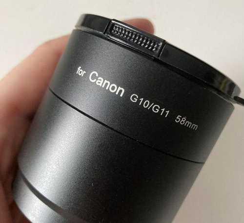 Переходное кольцо адаптер для камер Canon G10 G11