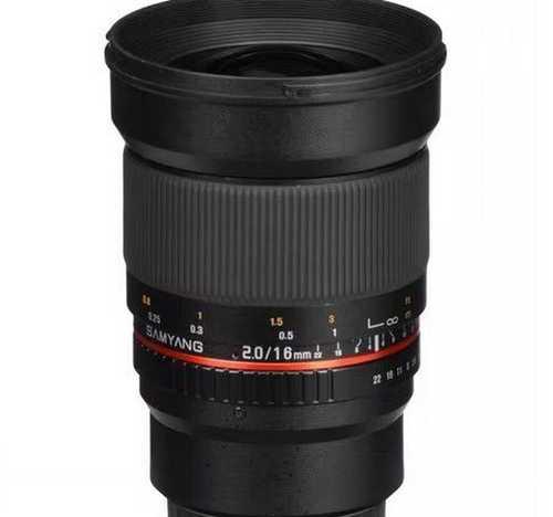 Объектив Samyang MF 16 mm f2.0 ED for Sony E