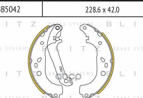 Колодки тормозные барабанные ford Focus 04- BB