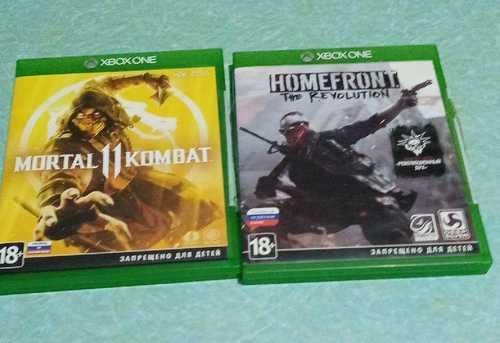 Диски xbox One MK 11,Homefront the revolution