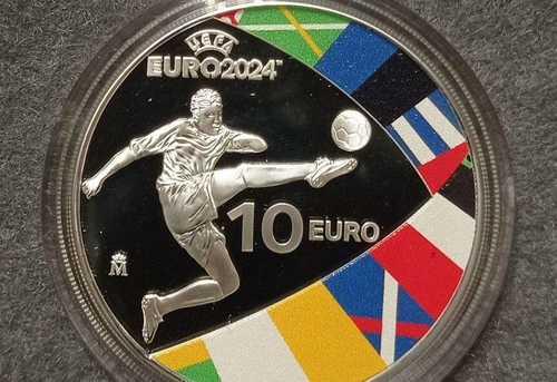 Монета Чемпионат Европы по футболу 2024 Серебро