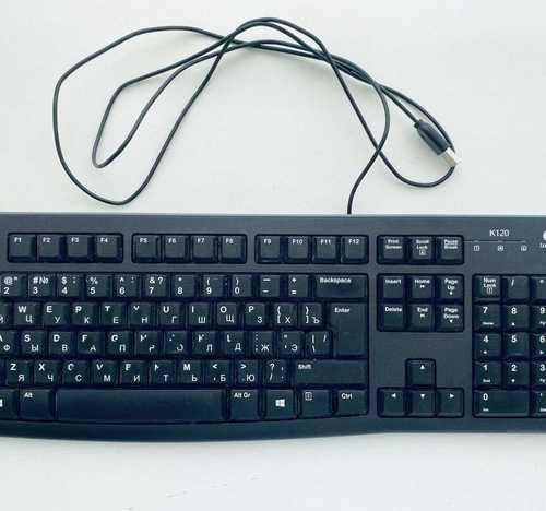 Клавиатура проводная Logitech K120 бу рабочая