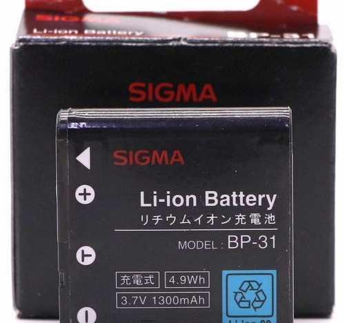 Аккумулятор Sigma BP-31 box в упаковке