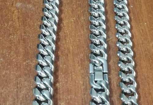 Титановый цепи и браслеты(наборы мужские)