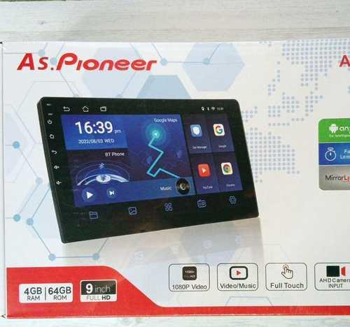 Автомагнитола с экраном Pioneer AS-9503 люкс   гар