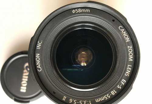 Объектив canon zoom lens EF-S 18-55mm