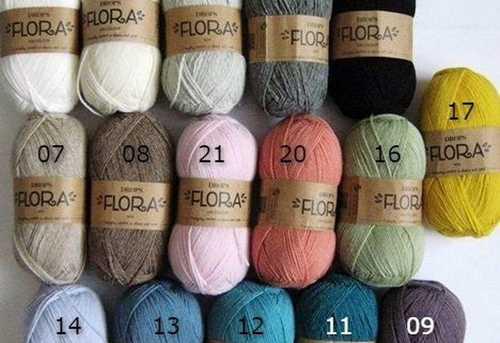 Пряжа Drops Flora Merino Kid Silk Alpaca Silk