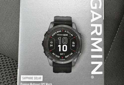 Garmin Fenix 7s Pro Sapphire Solar Carbon Grey Нов