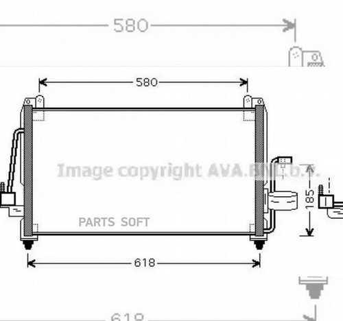 Радиатор кондиционера daewoo DW5040