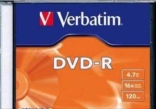 Оптический диск DVD-R диск Verbatim 4,7Gb #9807