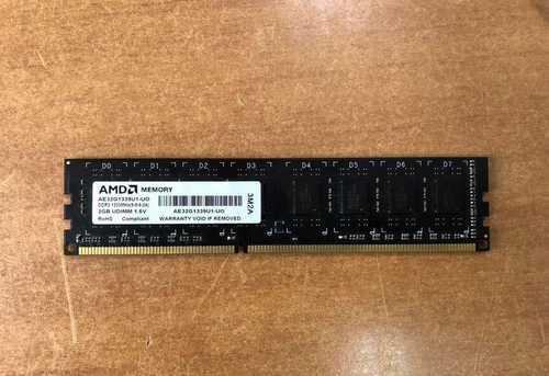 Оперативная память AMD Memory DDR3 2Gb 1333MHz