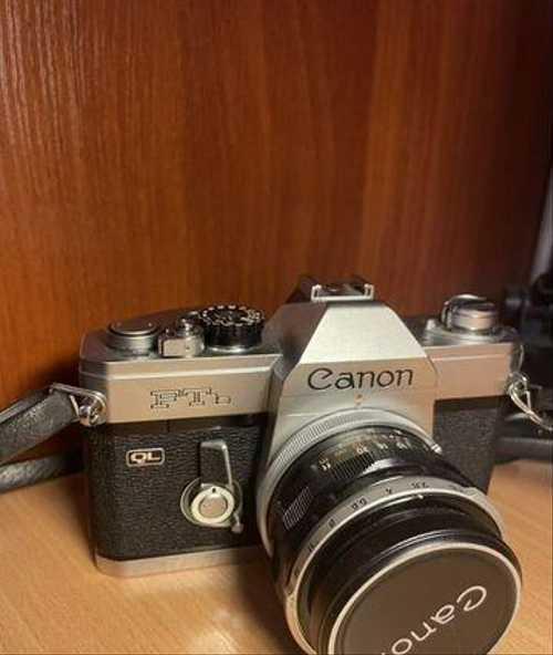 Пленочный фотоаппарат canon FTb