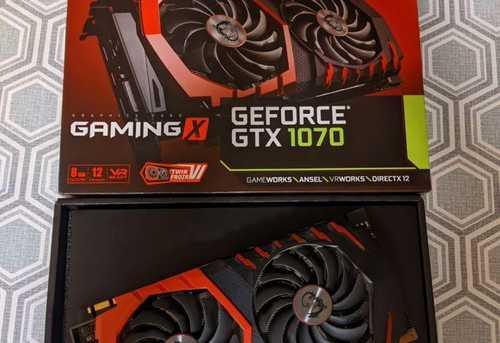 Видеокарта MSI GeForce GTX 1070 Gaming X