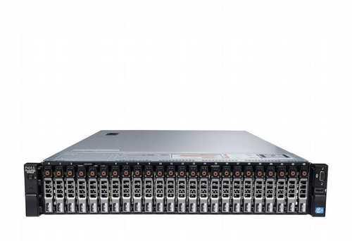 Сервер dell R720xd 2xE5-2680 v2 6x16GB 2x750W