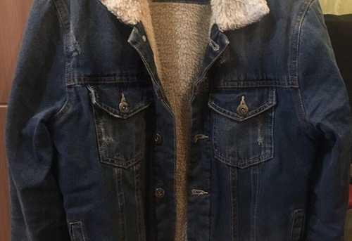 Джинсовая куртка с мехом мужская