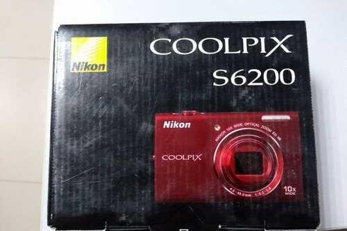 Фотоаппарат Nikon Coolpix S6200 Red