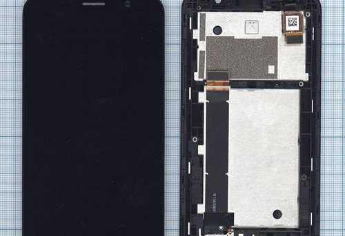 Дисплей для Asus ZenFone Go ZB551KL черный+рамка