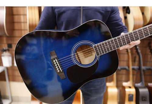 Martinez FAW - 702 / BL акустическая гитара синяя