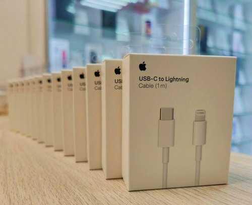 Кабель Apple USB Type-C - Lightning, 1 м, белый