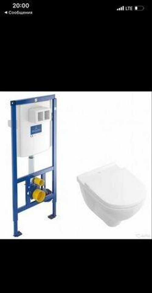 Унитаз + инсталляция Villeroy & Boch комплект