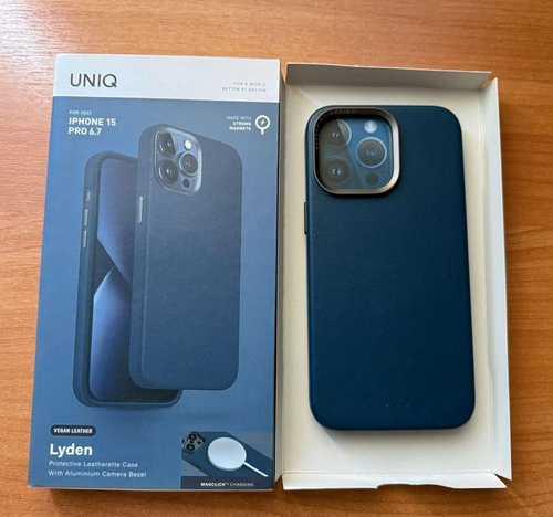 Чехол Uniq Lyden iPhone 15 Pro Max (blue)