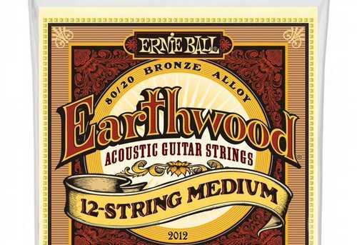 Ernie ball 2012 earthwood 80/20,для 12 стр.гитары