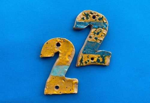 Цифры/ номерок на дверь квартиры дома декор