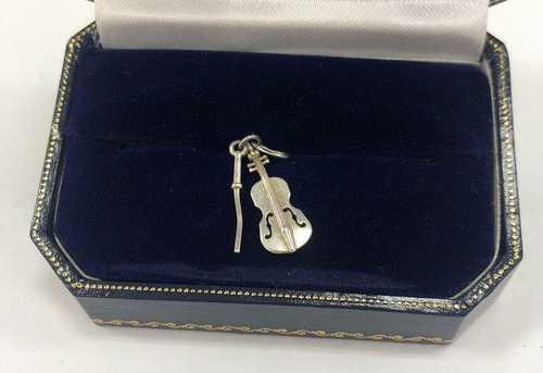 Серебряная Подвеска «Скрипка» 925 проба