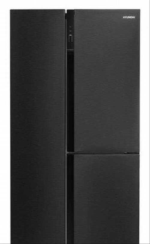 Холодильник Hyundai cs5073fv черная сталь