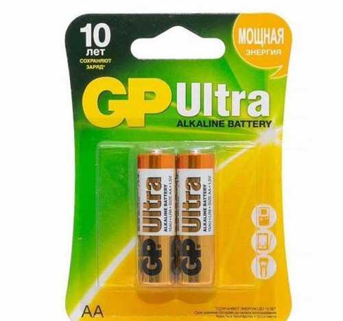 Батарейка алкалиновая GP Ultra Alkaline 15А AA, 2