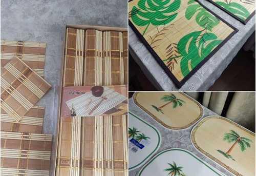 Набор подставок для стола для кухни бамбук