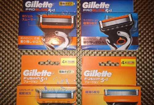 Кассеты Gillette Fusion ProGlide Япония 4 шт