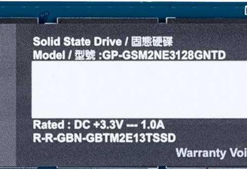 Накопитель SSD 128Gb Gigabyte (GP-GSM2NE3128gntd)