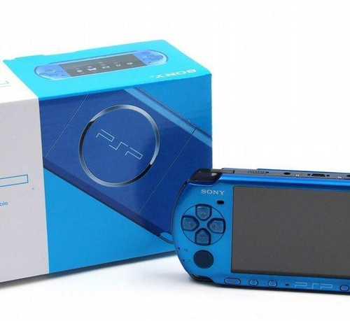Sony PSP 3008 Синяя + 150 Игр