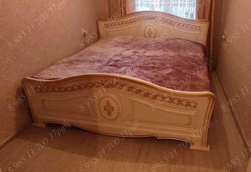 Кровать Азалия 180х200 мдф патина выбор размеров