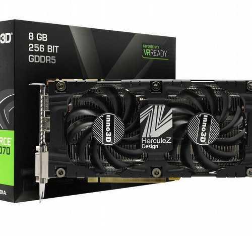 Видеокарта Inno3D GTX 1070 8gb