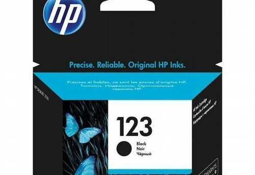 Картридж HP 123, черный (black)