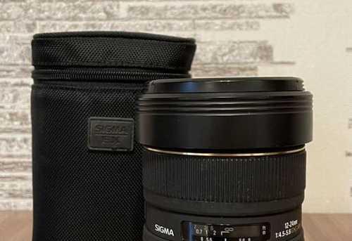 Объектив Sigma 12-24mm f4.5/5.6 DG HSM Nikon