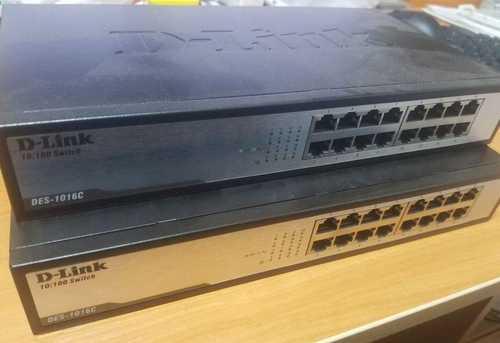 Коммутатор D-Link DES-1016C 100Мбит/с 16 портов