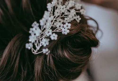 Свадебное украшение в волосы