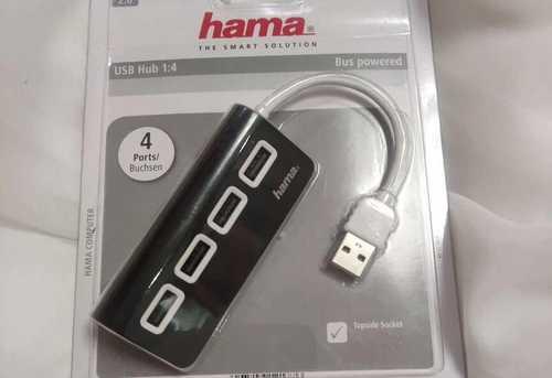 USB хаб 1:4 Hama